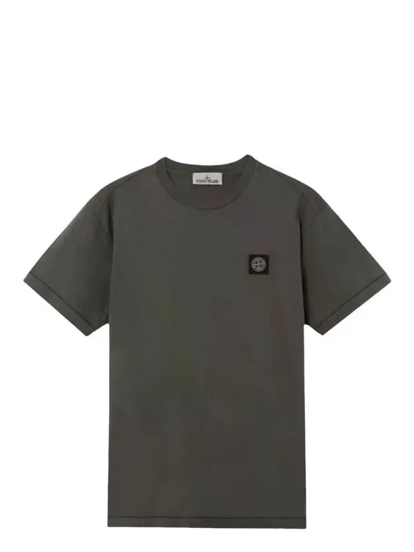 Stone Island Compass-patch Jersey T-shirt - Grey