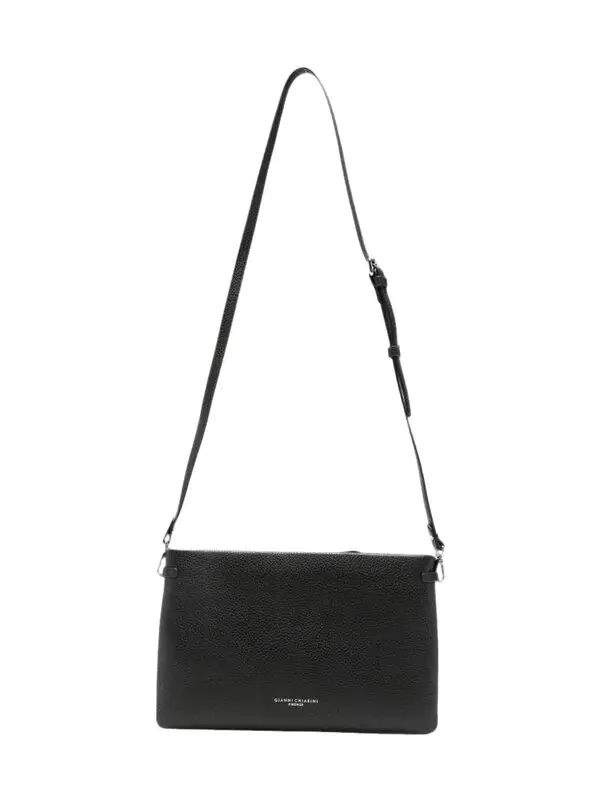 GIANNI CHIARINI Hermy Leather Clutch Bag - Black