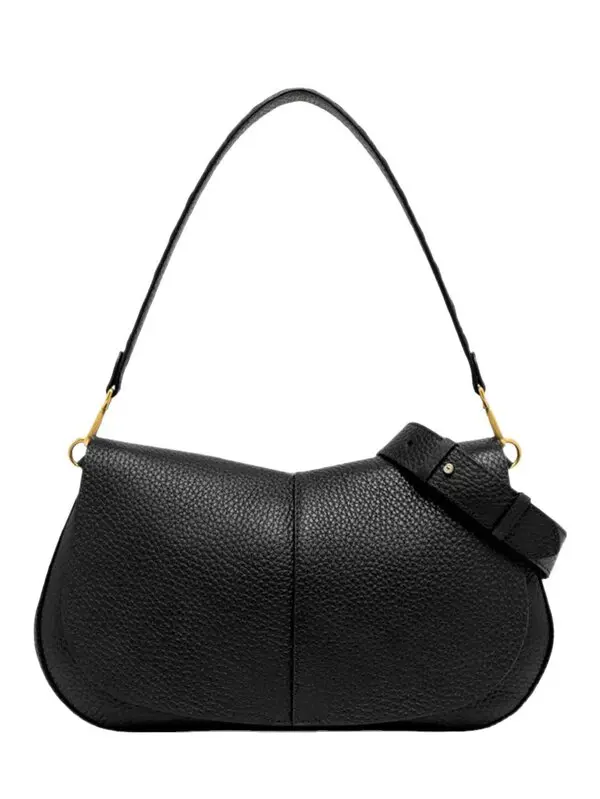 GIANNI CHIARINI Helena Grained Leather Clutch Bag - Black