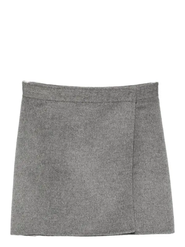 SEMICOUTURE June Wool Skirt - Grey