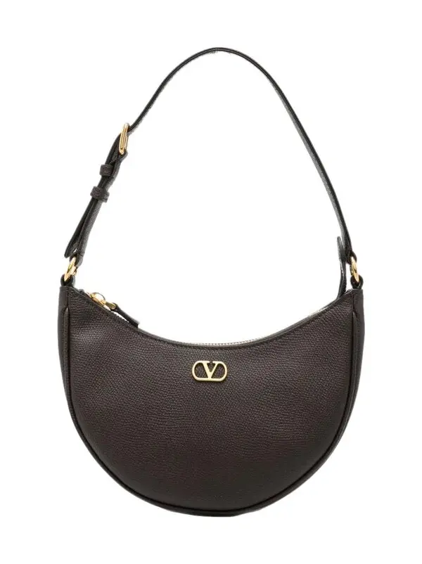 Valentino Garavani Vlogo Signature Leather Mini Bag - Brown