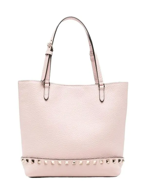 Valentino Garavani Rockstud Small Leather Tote - Pink