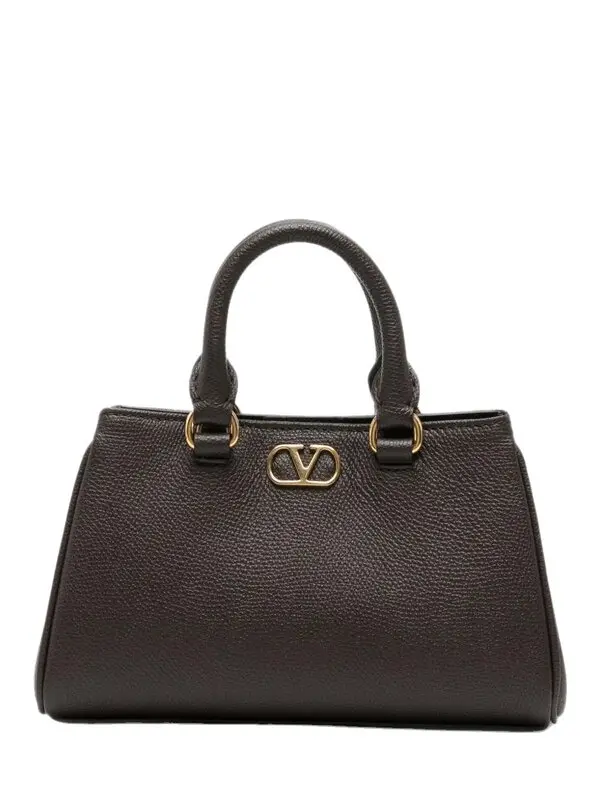Valentino Garavani Vlogo Signature Leather Mini Bag - Brown