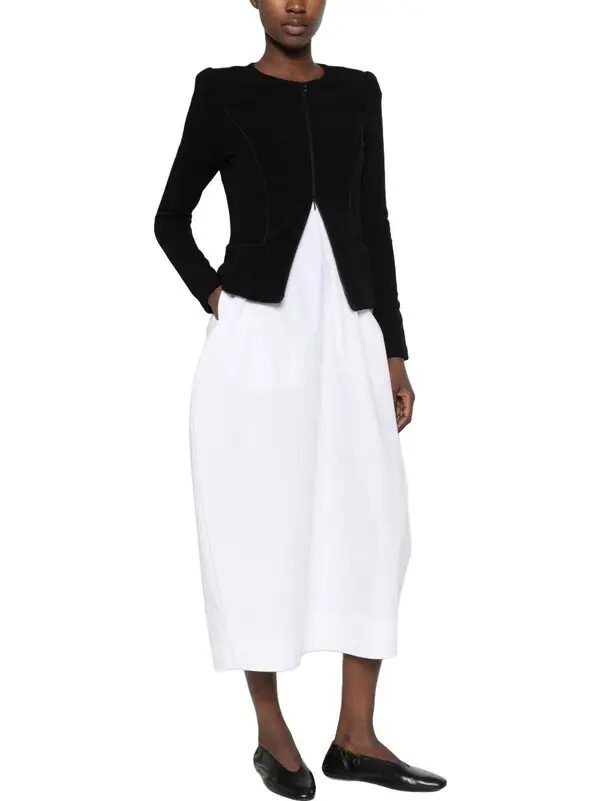 Emporio Armani Zip-up Blazer Jacket - Black