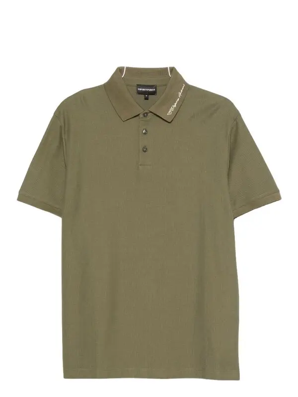 Emporio Armani Cotton Polo Shirt - Green