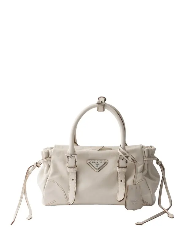Prada Karin Small Leather Bag - White