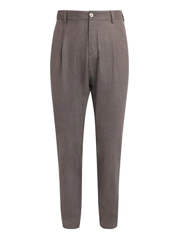 Paul & Shark Lucca Chinos In Loro Piana Jersely Fabric - Grey