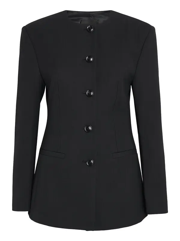 ANINE BING Collarless Huda Blazer - Black