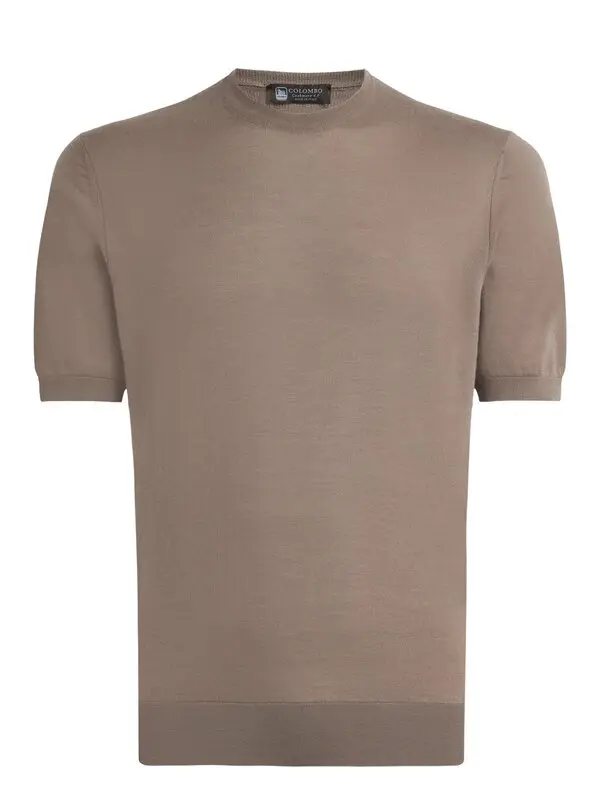 Colombo Cashmere T-shirt - Brown