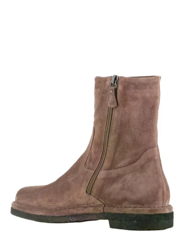DEL CARLO Suede Ankle Boots - Brown