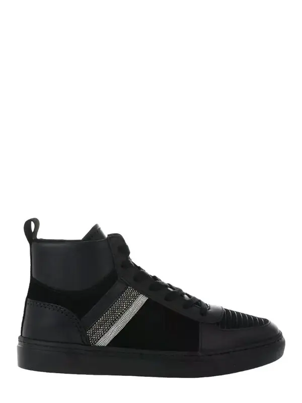 Fabiana Filippi High-top Sneakers With Rhinestone Embellishment - Black