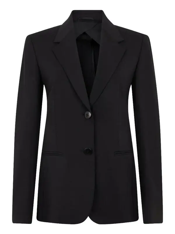 Max Mara Single-breasted Peaked-lapel Blazer - Black
