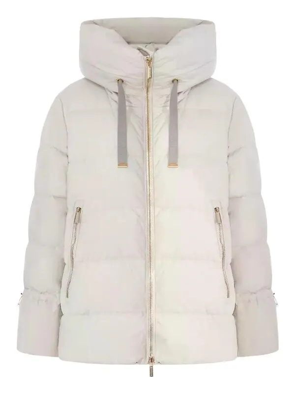 MOORER Padded Hooded Jacket - Neutrals