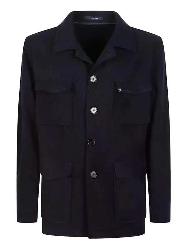 Tagliatore Milton Wool Shirt Jacket - Blue
