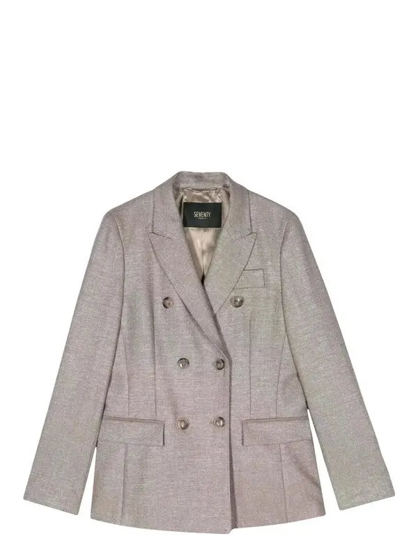 Seventy Lamé Blazer - Neutrals