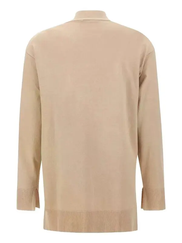 ELENA MIRÒ Open-front Cardigan With Side Slits - Neutrals