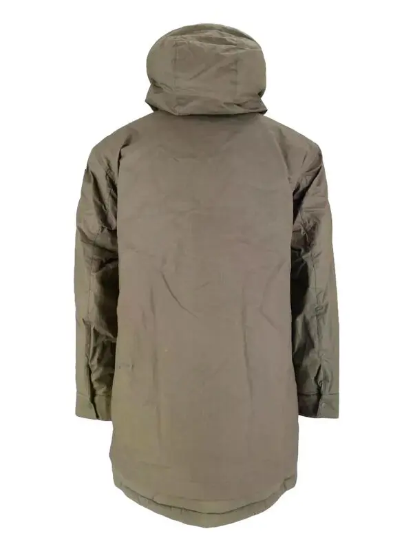 K-WAY Mid-length Hooded Coat - Brown