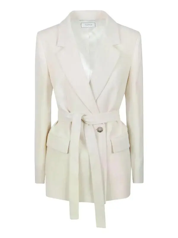 Peserico Belted Notch-lapel Jacket - Neutrals