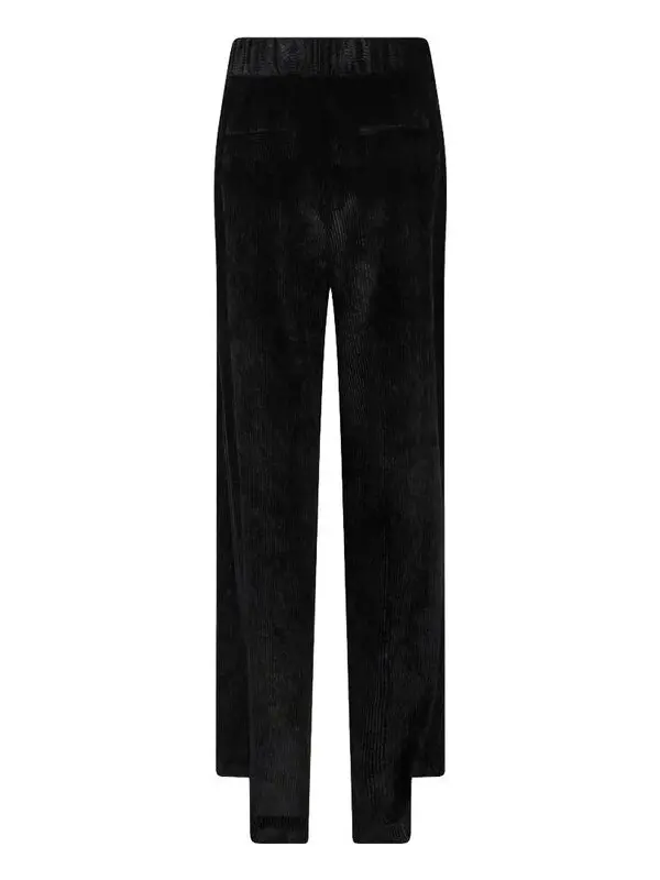Peserico Ribbed-knit Elasticated Trousers - Black