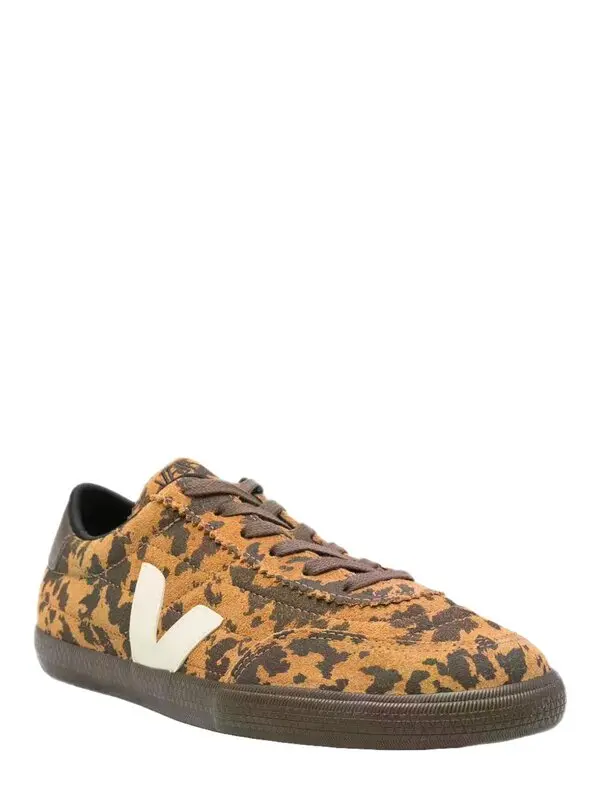 VEJA Leopard-print Low-top Sneakers - Brown