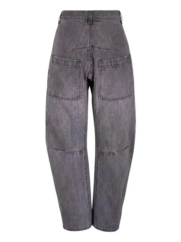 NILI LOTAN Shon Bow-leg Jeans - Grey