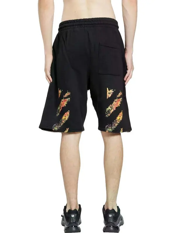 Off-White Arrow Overlap Skate Track Shorts - Black