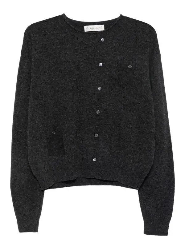 PDR PHISIQUE DU ROLE Round Neck Cardigan - Grey