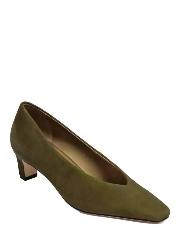 Bernardo Chiara Square-toe Pumps - Green
