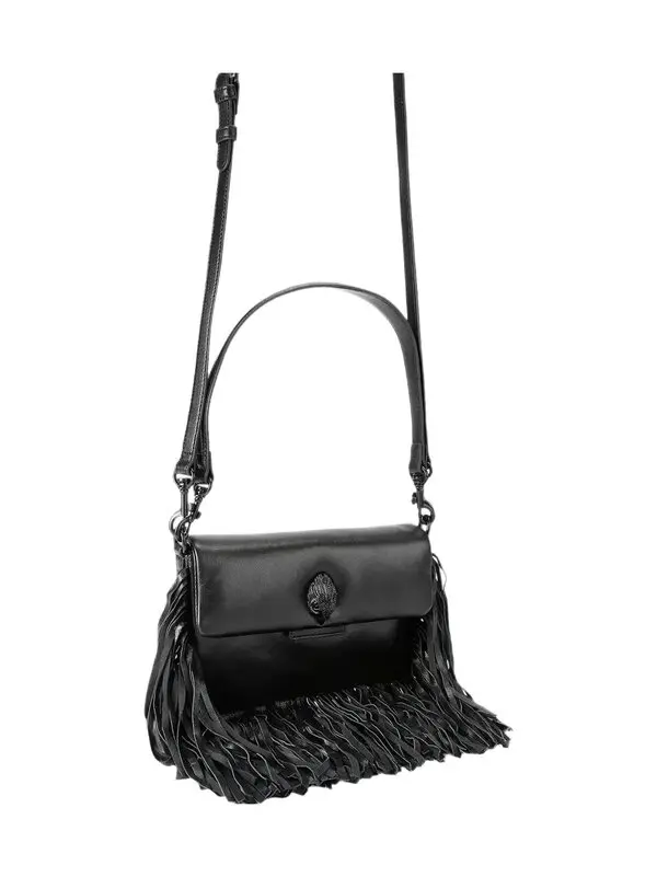 Kurt Geiger Oxford Fringe Drench Shoulder Bag - Black