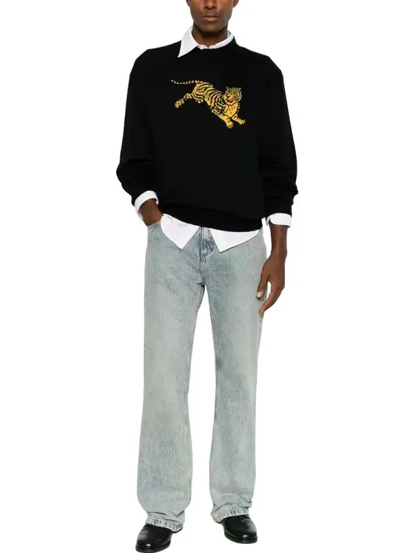 Kenzo Tiger-motif Sweater - Black