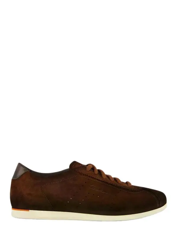 Santoni 70s Suede Sneakers - Brown