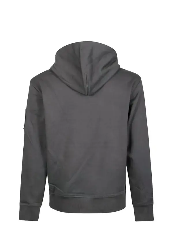 Moose Knuckles Logo-patch Drawstring Hoodie - Grey