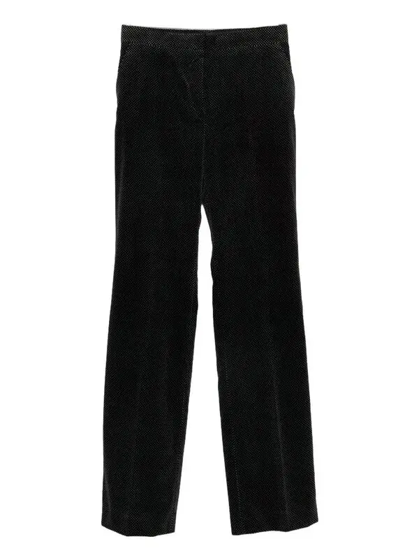 TOM FORD Polka-dot Velvet Trousers - Black