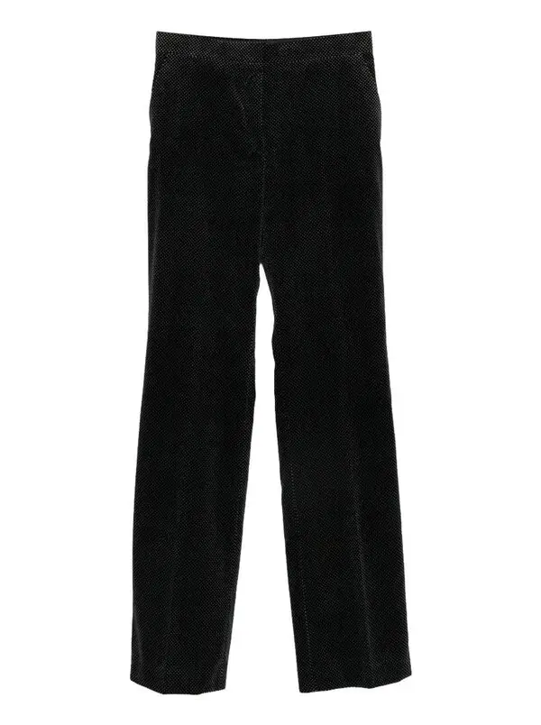 TOM FORD Polka Dot Velvet Trousers - Black