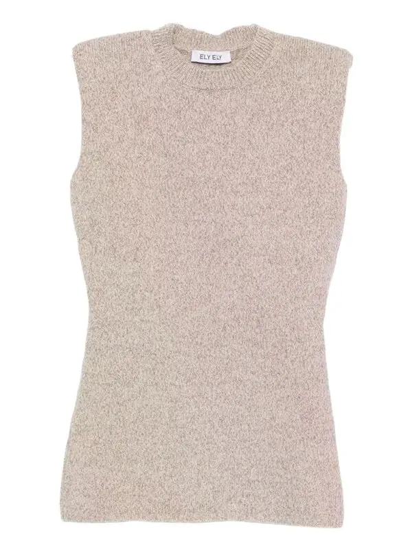 ELY ELY Padded Shoulder Vest - Neutrals
