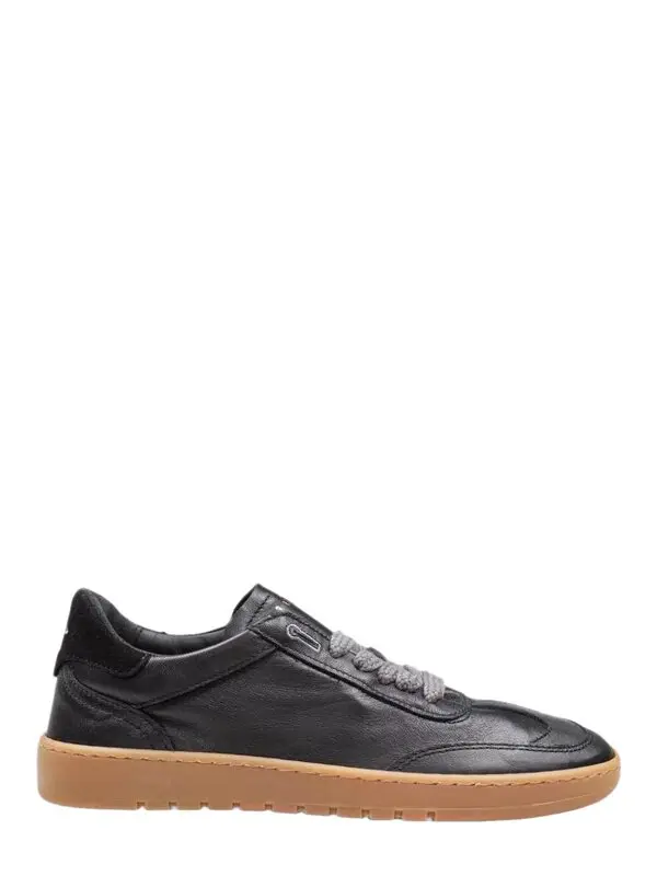 PIUMHA STUDIO Leather Lace-up Sneakers - Black
