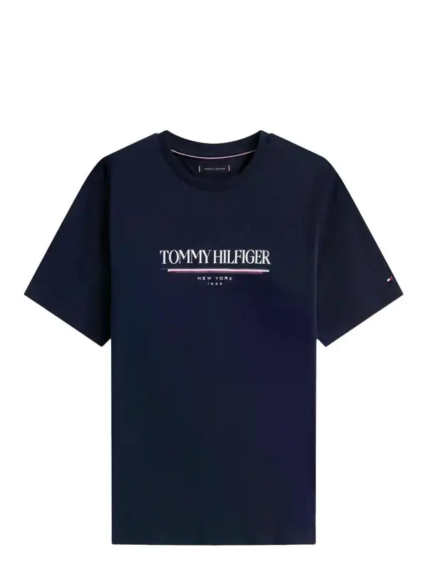 Tommy Hilfiger Logo-print Cotton T-shirt - Blue