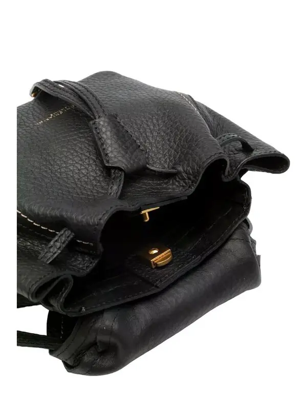 GIANNI CHIARINI Violette Leather Backpack - Black