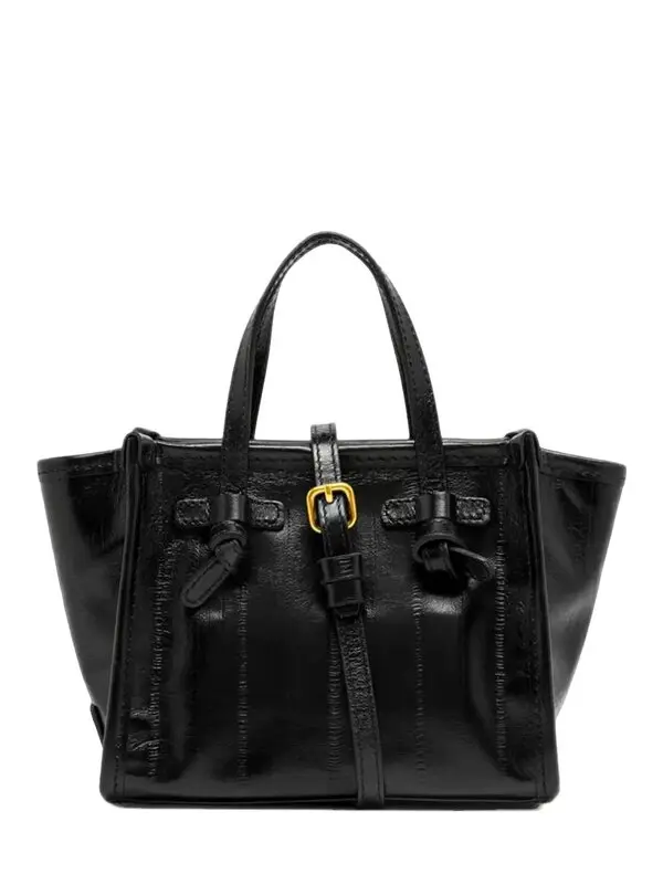 GIANNI CHIARINI Miss Marcella Knot-detail Tote Bag - Black