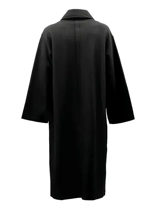Yohji Yamamoto Button-fastening Patch-pocket Coat - Black