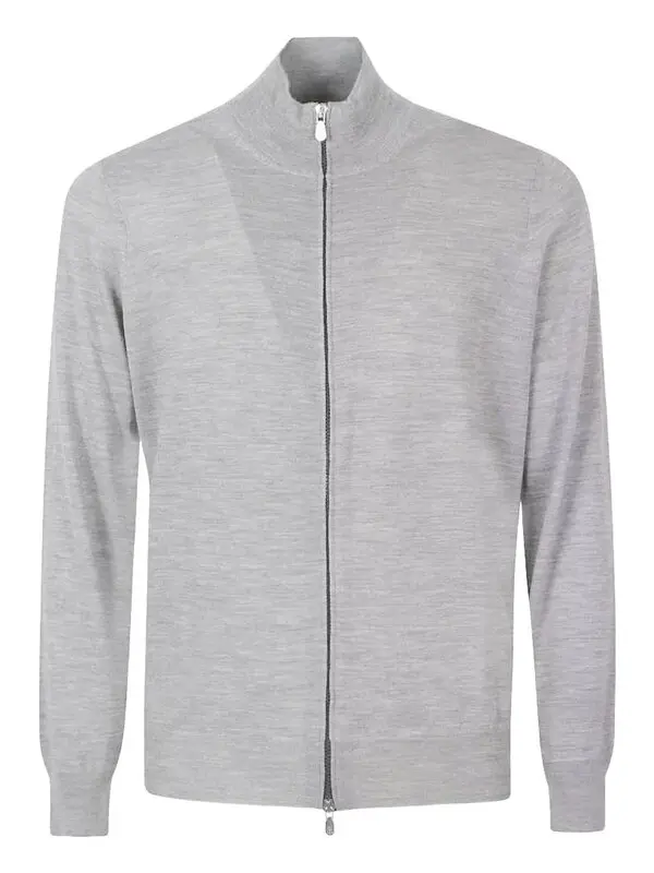 Brunello Cucinelli Zip-fastening Cardigan - Grey
