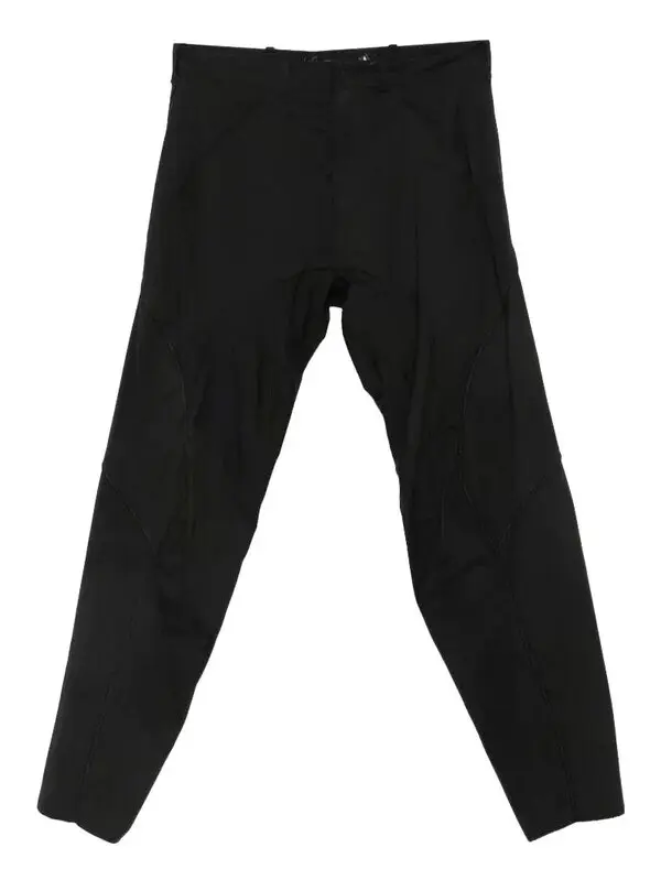 LEON EMANUEL BLANCK Panelled Slim-fit Trousers - Black