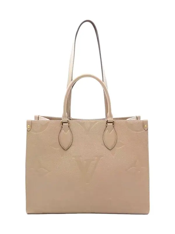 LOUIS VUITTON 2010s Monogram Empreinte On-the-go Tote Bag - Neutrals