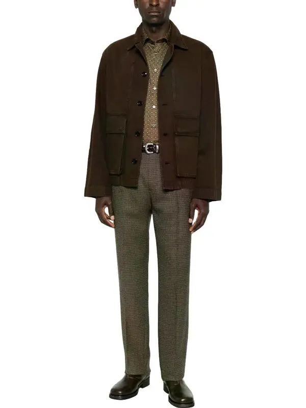 Etro Pleated Front Tailored Trousers - Brown
