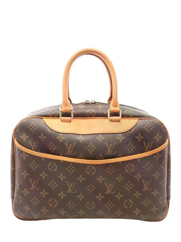 LOUIS VUITTON 2002 Deauville Monogram Tote Bag - Brown