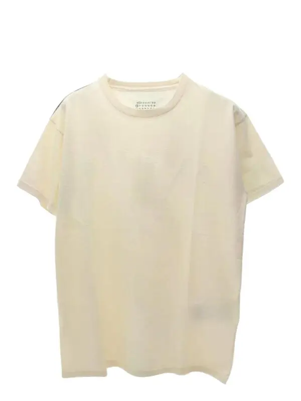 MAISON MARGIELA Logo-print Short-sleeve Cotton T-shirt - Neutrals