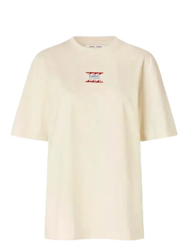 SAMSOE SAMSOE Graphic-print T-shirt - Neutrals