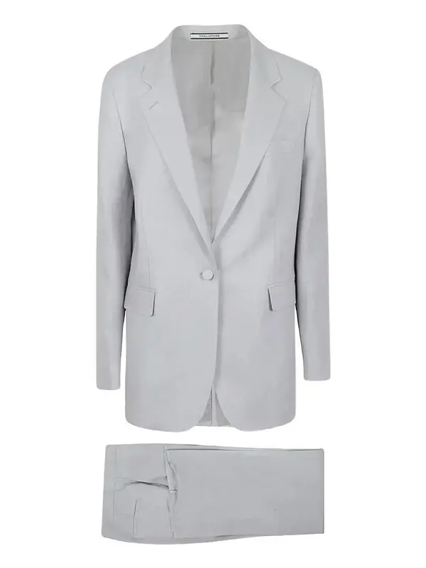 Tagliatore Single-breasted Linen Suit - Grey