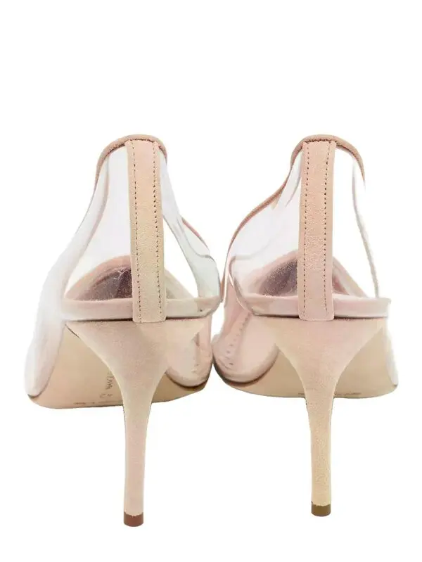 Manolo Blahnik Transparent Panel Stiletto Pumps - Neutrals