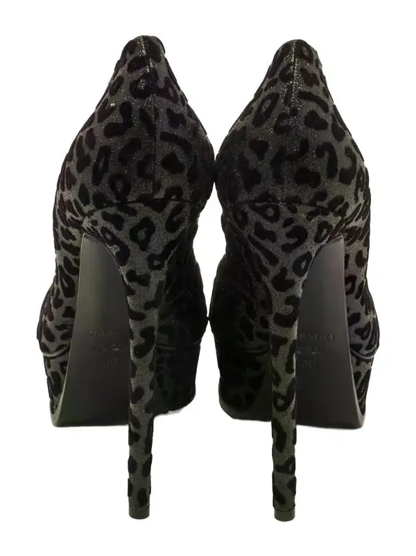 Casadei Leopard-print Pumps With Stiletto Heel - Black